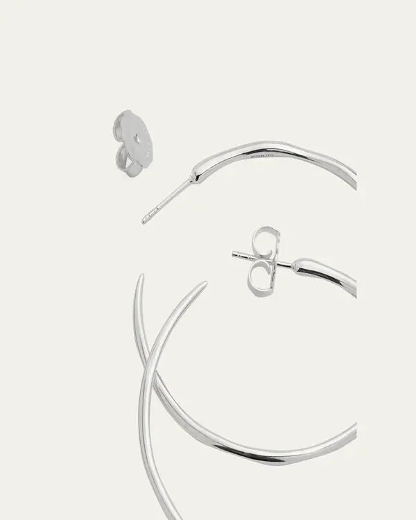 Ippolita Sterling Large Squiggle Hoop Earrings