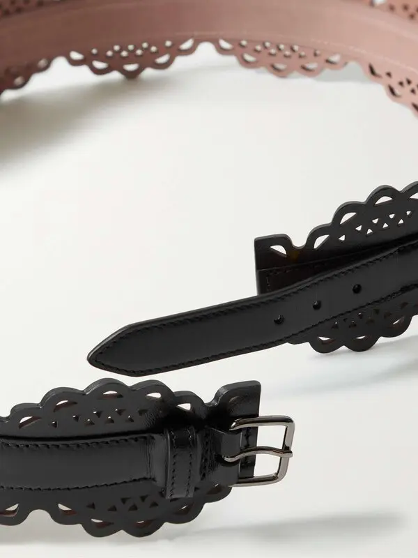 Alaïa - Alaïa Vienne Laser-Cut Leather Belt