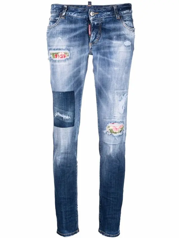 Dsquared2 Jennifer Low-rise Jeans - Blue