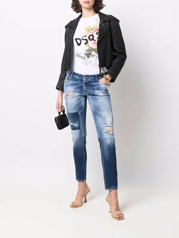 Dsquared2 Jennifer Low-rise Jeans - Blue
