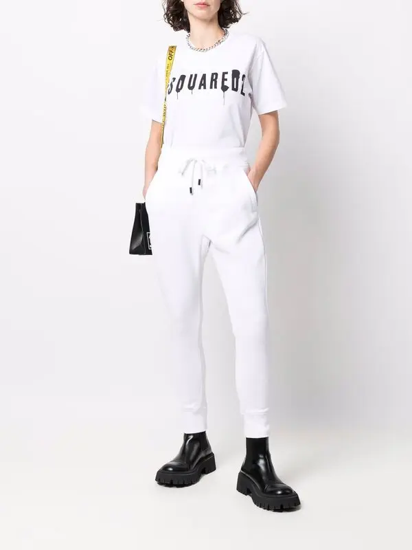 Dsquared2 Icon-print Track Pants - White