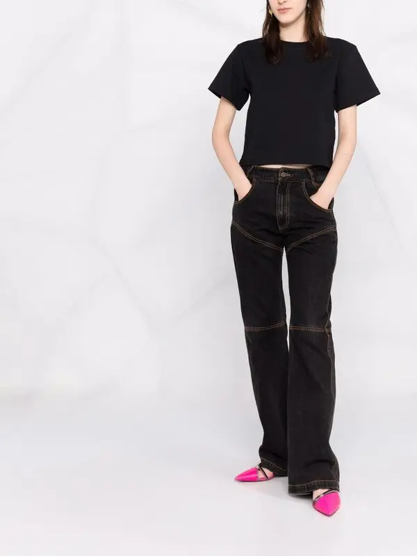 Helmut Lang Core Logo Cropped T-shirt