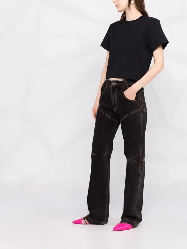 Helmut Lang Core Logo Cropped T-shirt