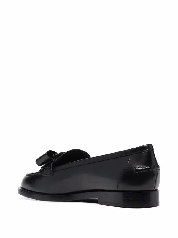 FERRAGAMO Vivaldo Leather Ballerina Shoes