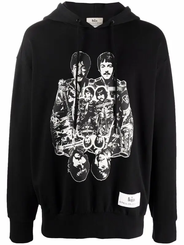 Stella McCartney The Beatles Graphic Print Hoodie - Black