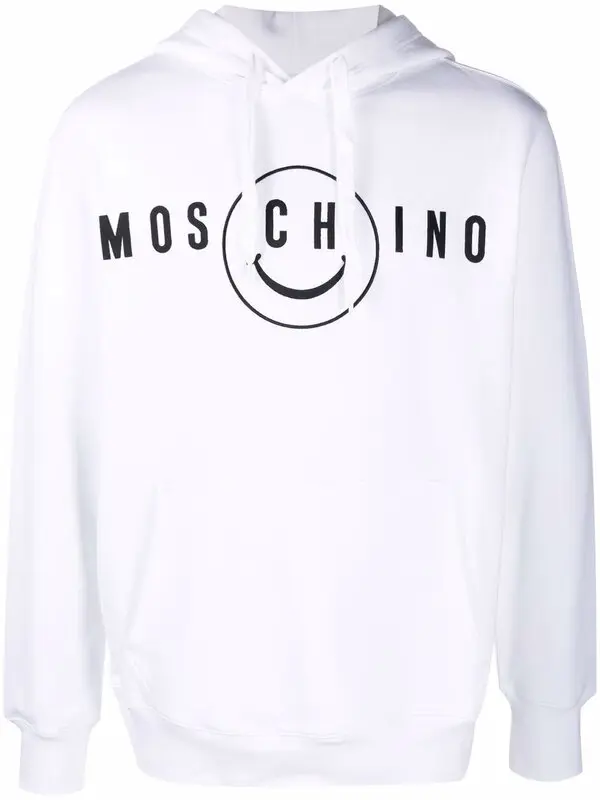 Moschino Logo-print Hoodie - White