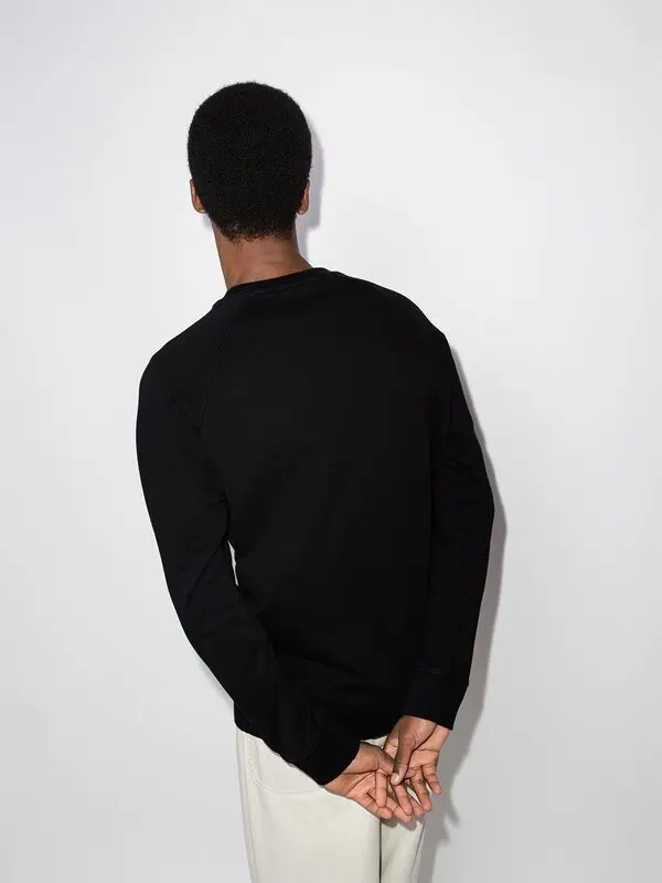 Maison Kitsuné Flag Fox Cotton Sweatshirt - Black