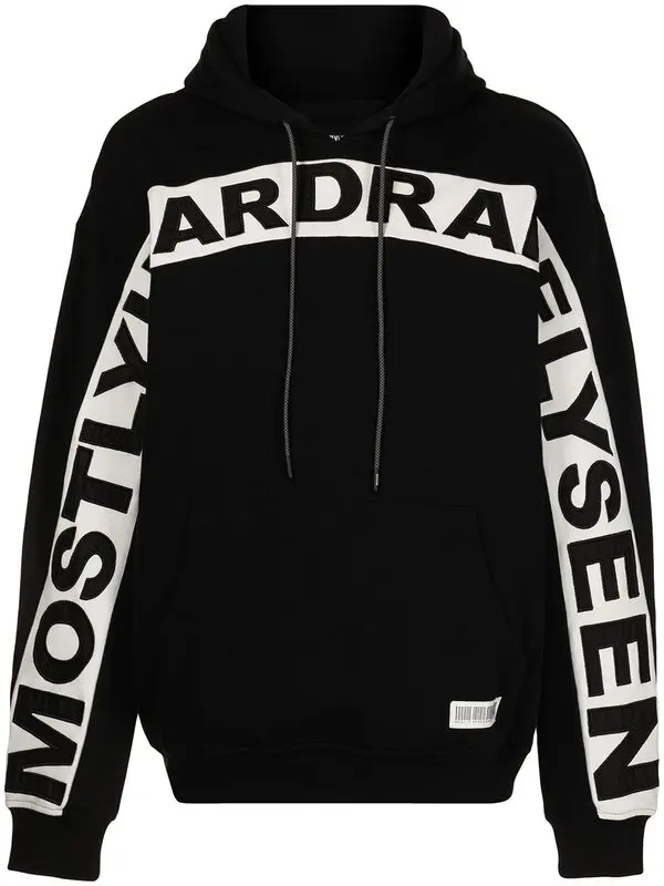 MOSTLY HEARD RARELY SEEN Logo-print Hoodie - Black