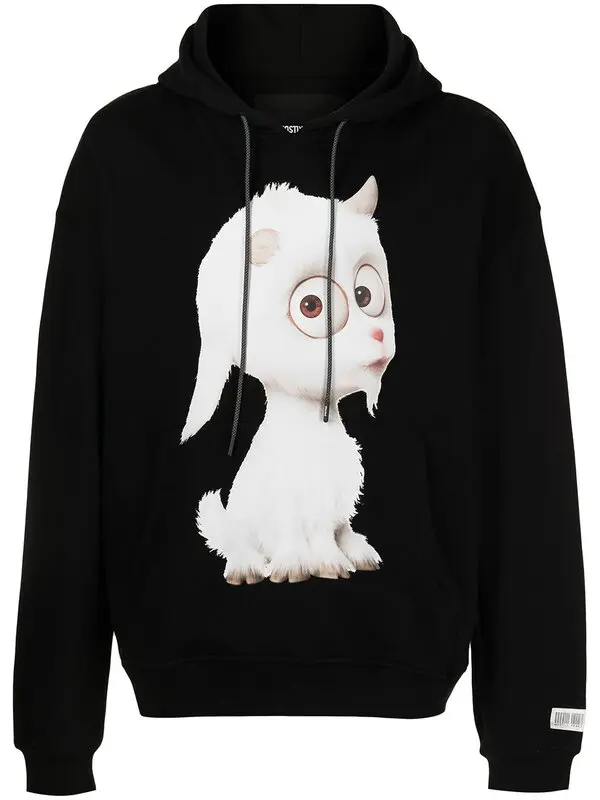 MOSTLY HEARD RARELY SEEN Cotton Graphic Print Hoodie - Black