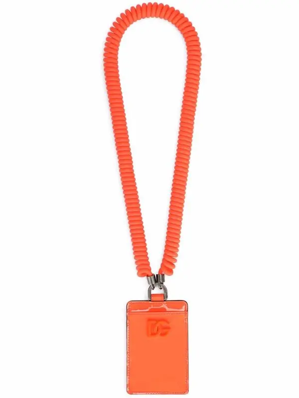 Dolce & Gabbana Neck-strap Logo Cardholder - Orange
