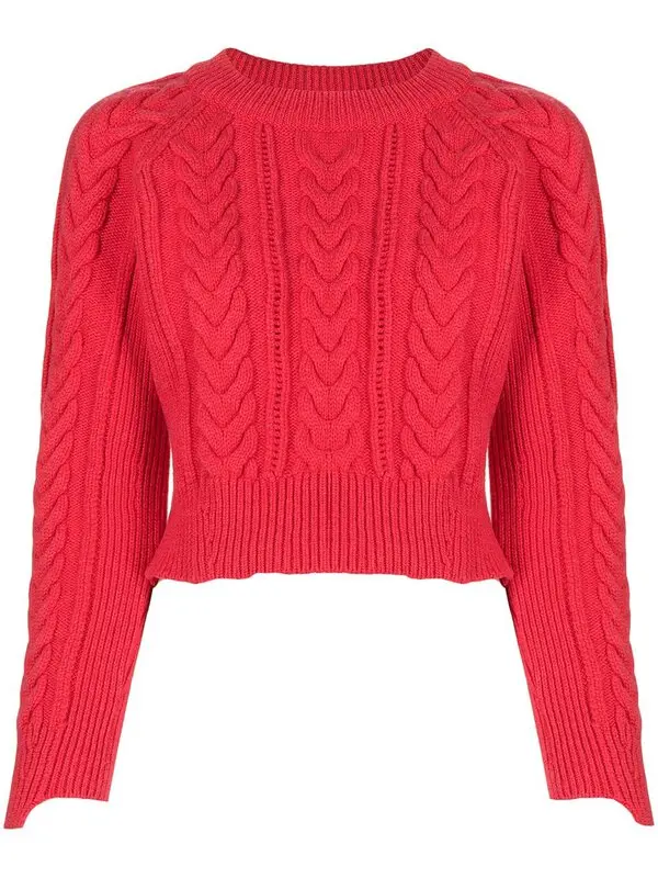 Alexander McQueen Cable-knit Fitted Jumper