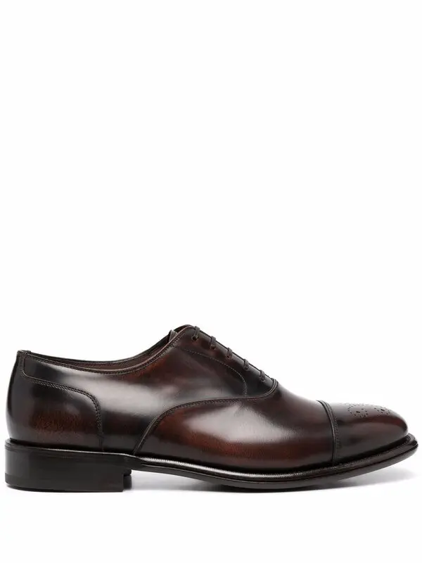 FERRAGAMO Perforated-design Oxford Shoes