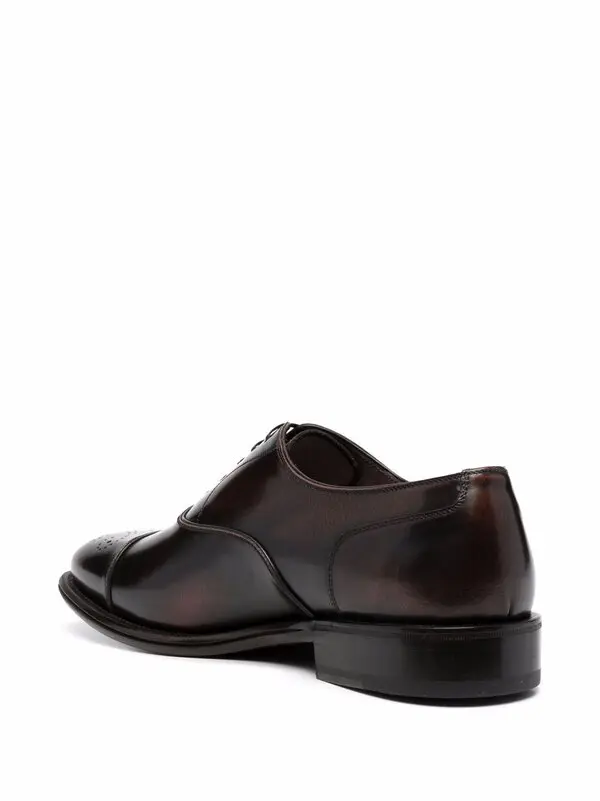 FERRAGAMO Perforated-design Oxford Shoes