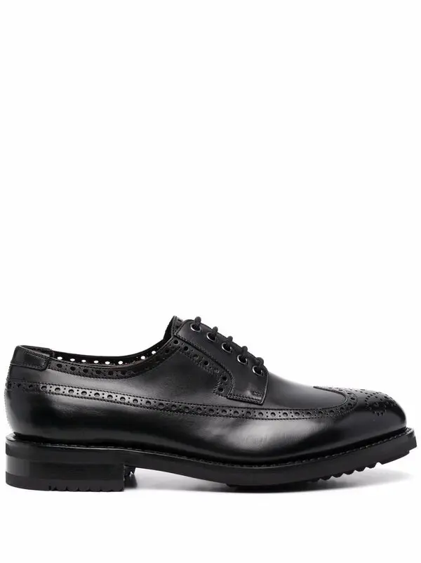 FERRAGAMO Marcus Perforated Derby Shoes