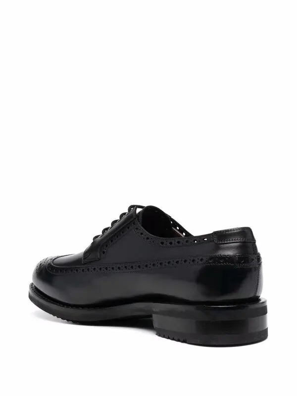 FERRAGAMO Marcus Perforated Derby Shoes