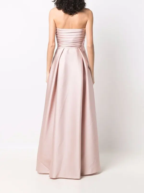 Alberta Ferretti Strapless Knot-detail Gown