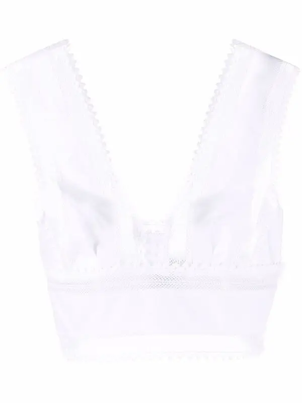 Alberta Ferretti Embroidered Cropped Top