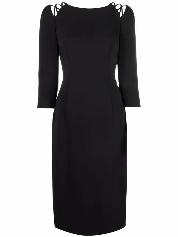 Alberta Ferretti Cut-out Shift Dress