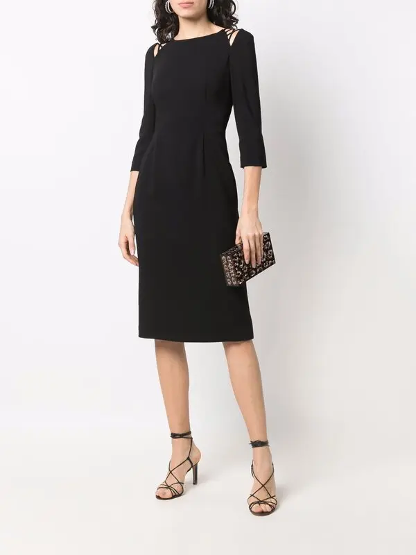 Alberta Ferretti Cut-out Shift Dress