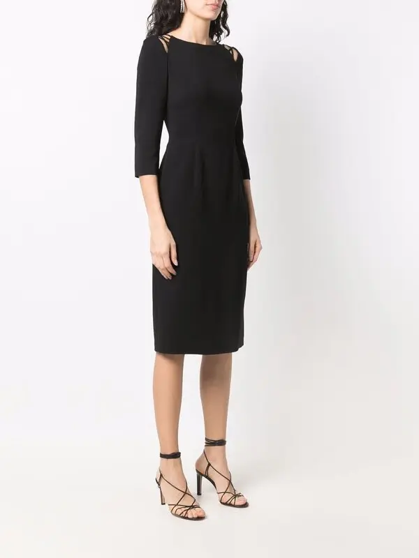 Alberta Ferretti Cut-out Shift Dress