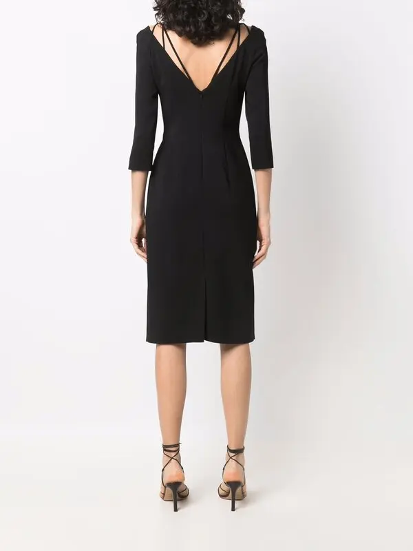 Alberta Ferretti Cut-out Shift Dress