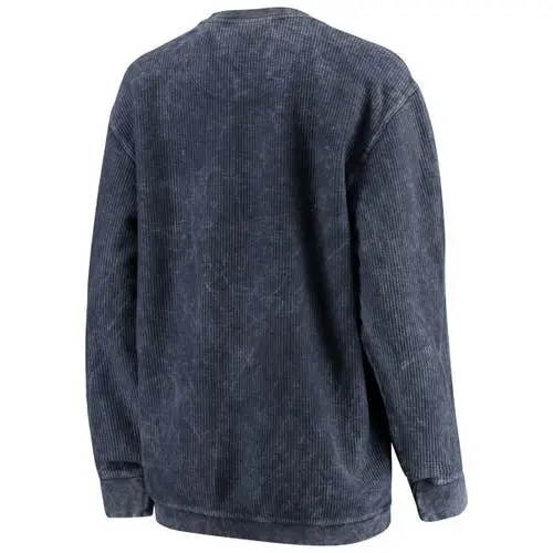 PRESSBOX Ole Miss Rebels Comfy Cord Vintage Wash Basic Arch Pullover Sweatshirt