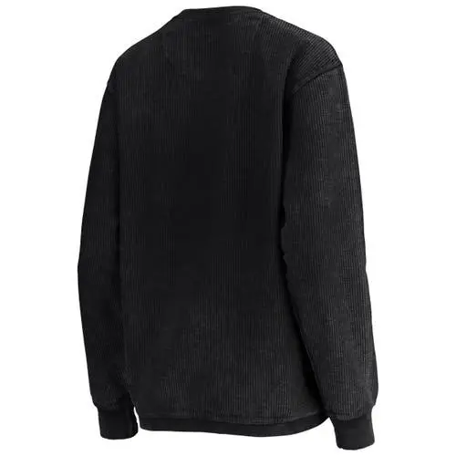 PRESSBOX Colorado Buffaloes Corded Arch Pullover Sweatshirt - Black