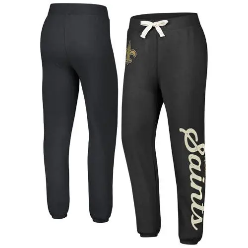 G-III 4HER BY CARL BANKS New Orleans Saints Scrimmage Fleece Pants - Black