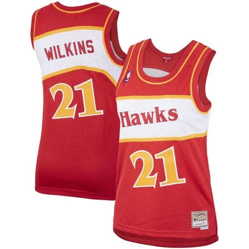 Mitchell & Ness Dominique Wilkins Atlanta Hawks Hardwood Classics Swingman Jersey - Red