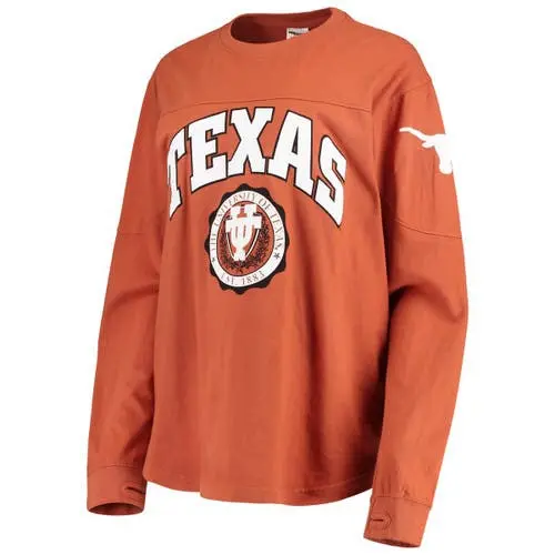 PRESSBOX Texas Longhorns Long Sleeve T-shirt - Burnt Orange