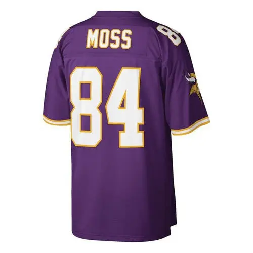 Mitchell & Ness Randy Moss Minnesota Vikings Big & Tall 1998 Retired Player Replica Jersey