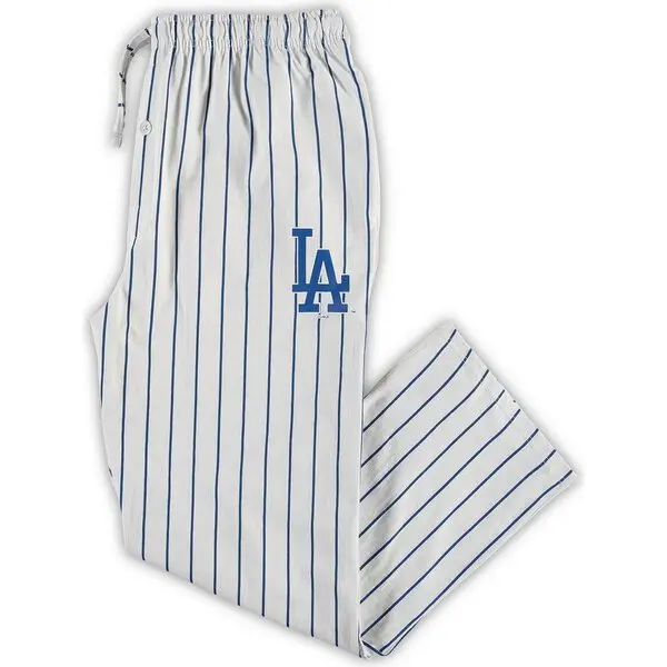 CONCEPTS SPORT Royal Los Angeles Dodgers Big & Tall Pinstripe Sleep Pants - White