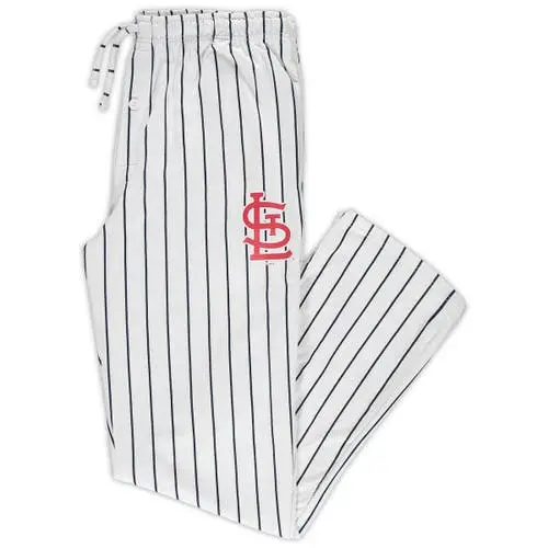 CONCEPTS SPORT Navy St. Louis Cardinals Big & Tall Pinstripe Sleep Pants - White