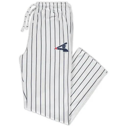 CONCEPTS SPORT Black Chicago Sox Big & Tall Pinstripe Sleep Pants - White