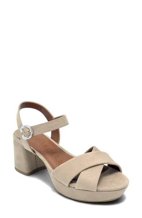 Aerosoles Cosmos Platform Sandals - Dune Suede