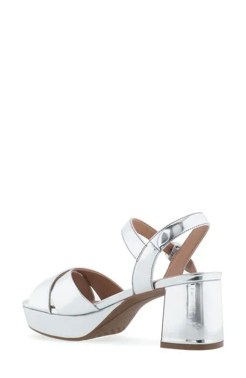 Aerosoles Cosmos Platform Sandals - Silver