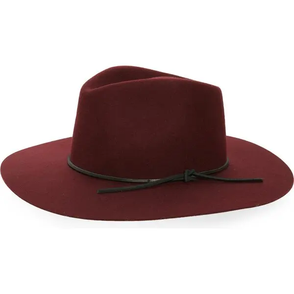 Rag & Bone Kacy Fedora Hat - Wine