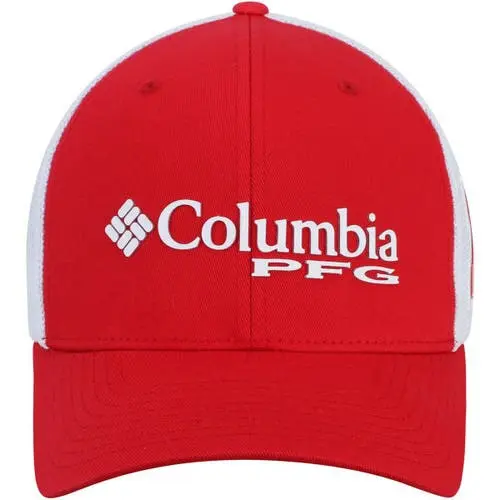 Columbia Scarlet Nebraska Huskers Collegiate Pfg Flex Hat