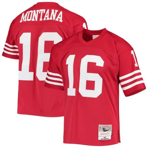 Mitchell & Ness Joe Montana San Francisco 49ers Legacy Replica Jersey - Scarlet