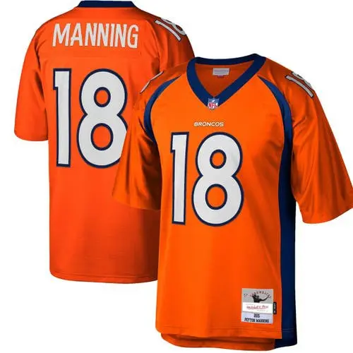 Mitchell & Ness Peyton Manning Denver Broncos Big & Tall 2015 Retired Player Replica Jersey