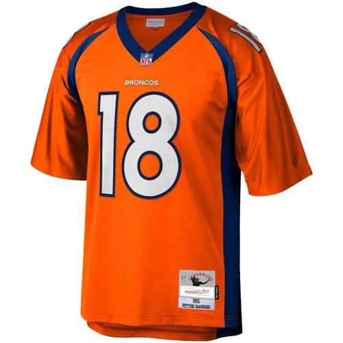 Mitchell & Ness Peyton Manning Denver Broncos Big & Tall 2015 Retired Player Replica Jersey