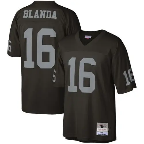 Mitchell & Ness George Blanda Las Vegas Raiders 1967 Legacy Replica Jersey - Black