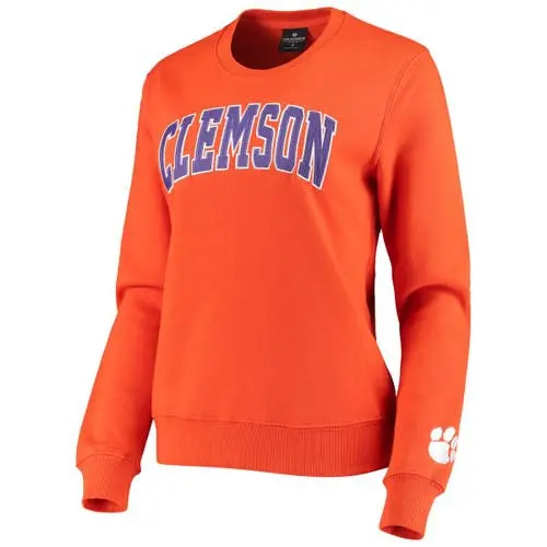 COLOSSEUM Clemson Tigers Campanile Pullover Sweatshirt