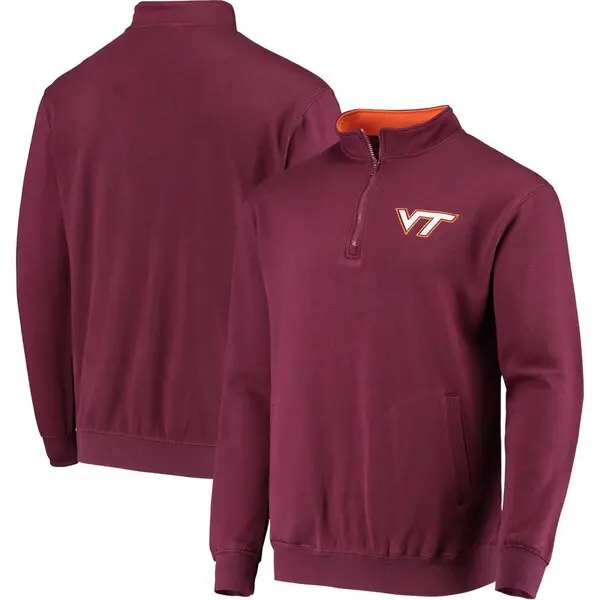 COLOSSEUM Virginia Tech Hokies Tortugas Logo Quarter-zip Jacket - Maroon