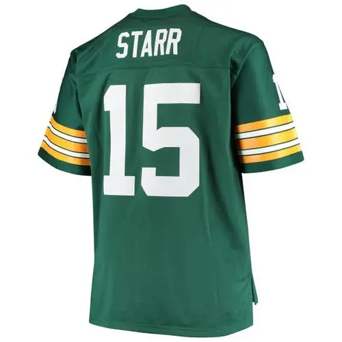 Mitchell & Ness Bart Starr Bay Packers Big & Tall 1968 Retired Player Replica Jersey