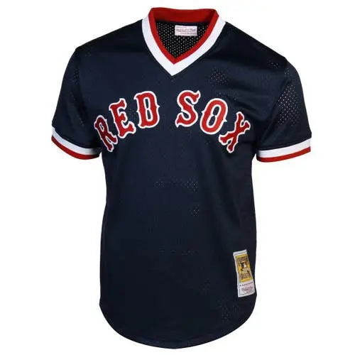Mitchell & Ness Ted Williams Boston Red Sox 1990 Authentic Cooperstown Collection Batting Practice Jersey - Navy
