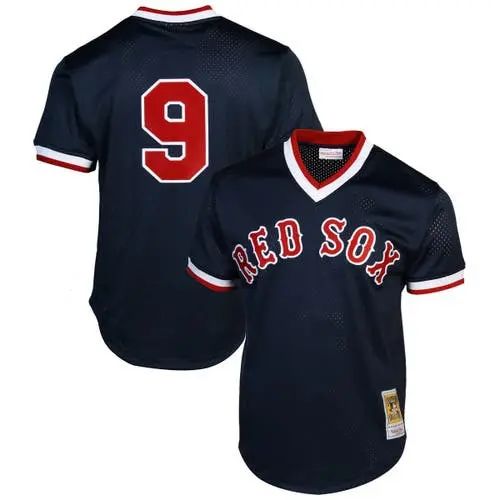 Mitchell & Ness Ted Williams Boston Red Sox 1990 Authentic Cooperstown Collection Batting Practice Jersey - Navy
