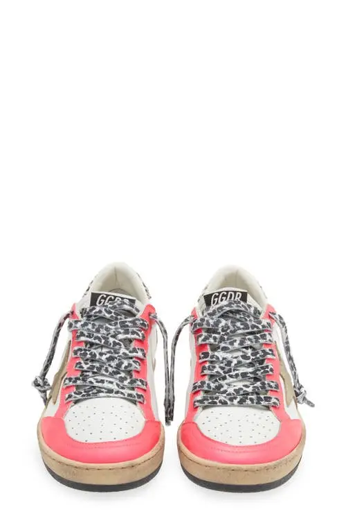 GOLDEN GOOSE Ball Star Distressed Leather Sneakers
