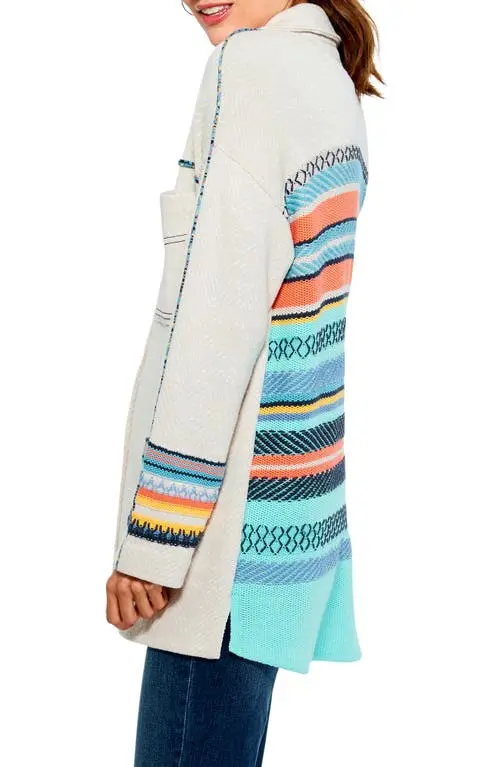 NIC+ZOE Striped Sweater Jacket