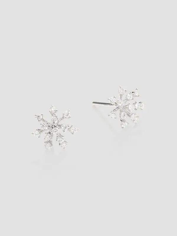 Hueb Modern Diamond & 18k Stud Earrings